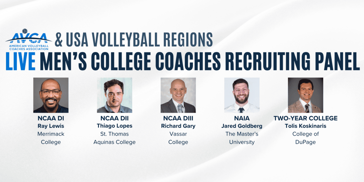 Men’s College Coaches Recruiting Panel – AVCA and USAV Region Partners ...