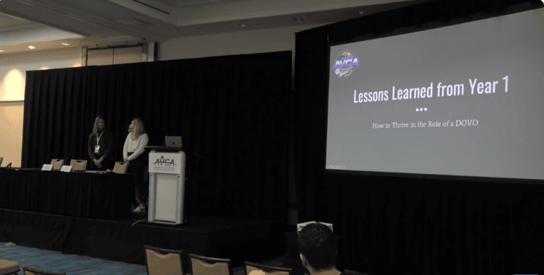 Lessons Learned from Year 1 as a DOVO | AVCA Seminar