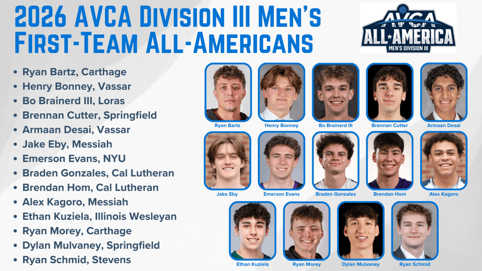 2026 AVCA Div. III MVB All-America Teams | AVCA Awards